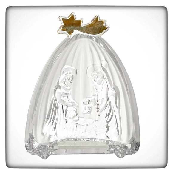 Mikasa | Holiday | Mikasa Golden Stars Nativity Manger Scene Crystal ...
